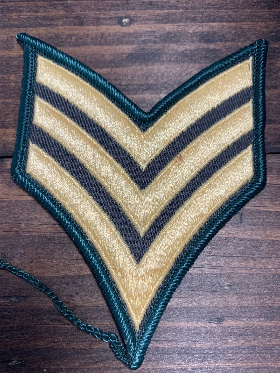 Vintage US Army Sergeant Military Rank Gold Stripes Patch - Etsy