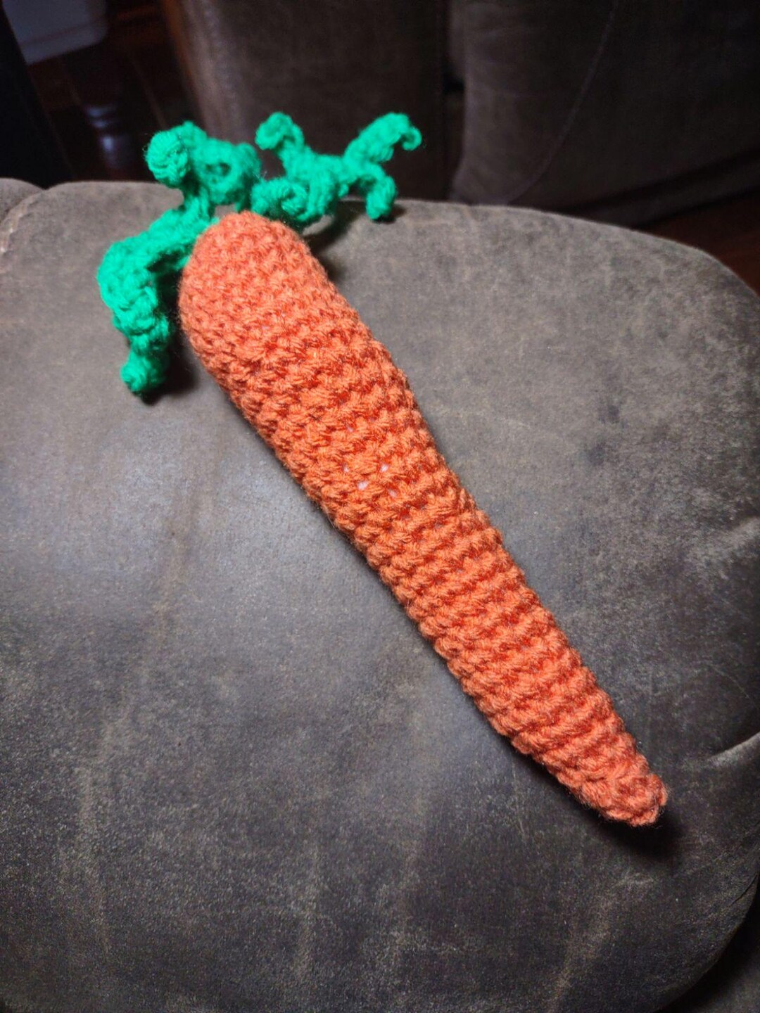 Crocheted Carrot: Acrylic Yarn Vegetable Toy - Etsy
