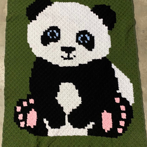 Crochet Panda Blanket Pattern - Etsy