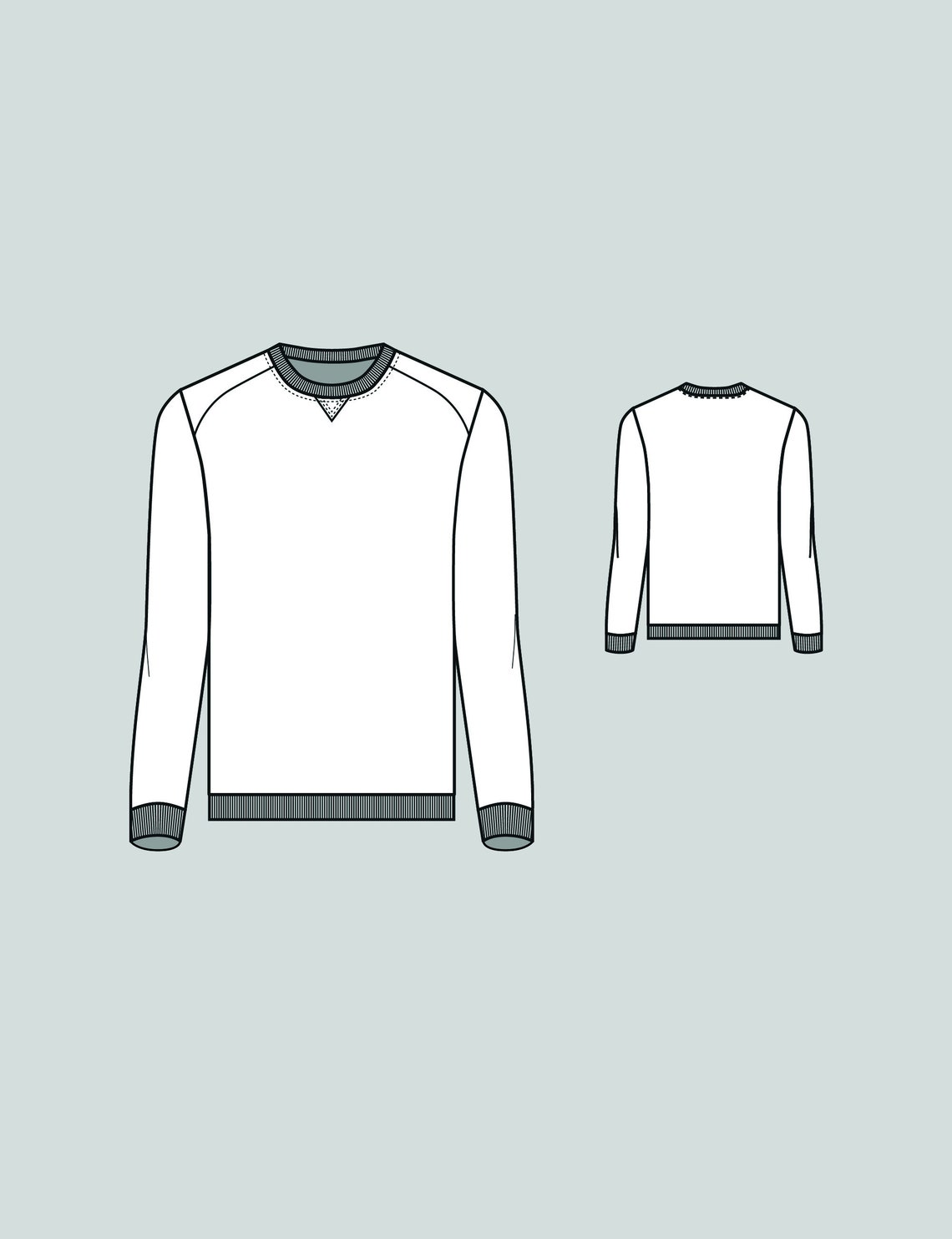 Sweatshirt Sewing Pattern for Men With Tutorial Sizes | Etsy