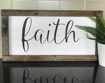 Faith sign | Etsy