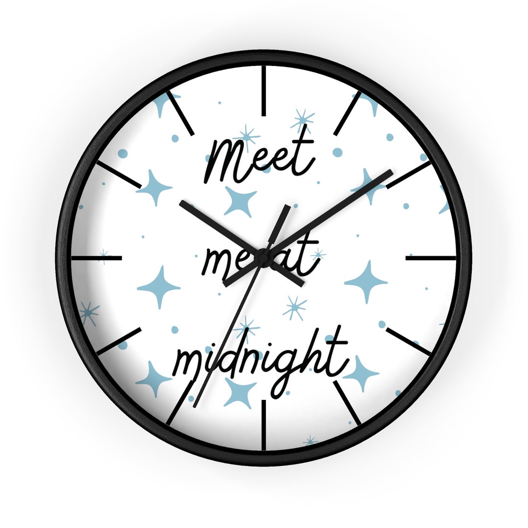 Taylor Swift Wall Clock, Taylor Swift Clock, Taylor Swift Wall Art, Swiftie Clock, Meet Me at ...