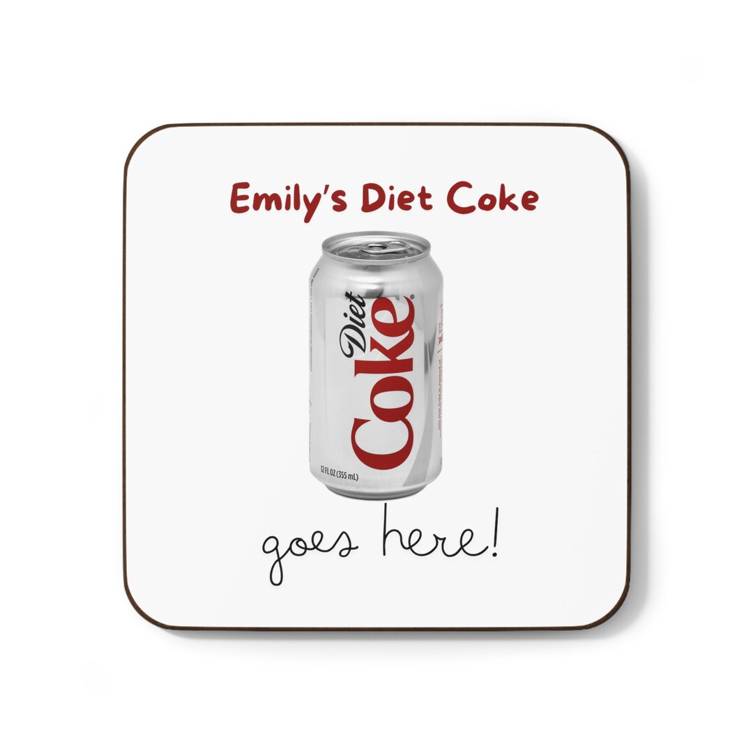 Custom Coaster for Diet Coke Lover, Diet Coke Gift Idea, Diet Coke ...