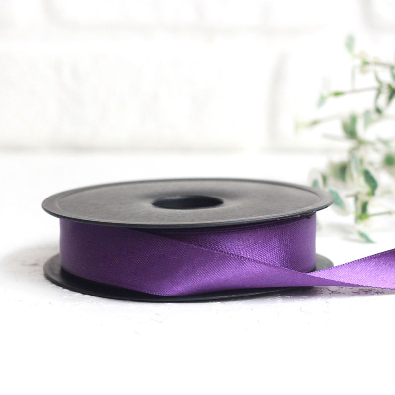 Purple Satin Ribbon, 25 Mm 4 Metres - Etsy