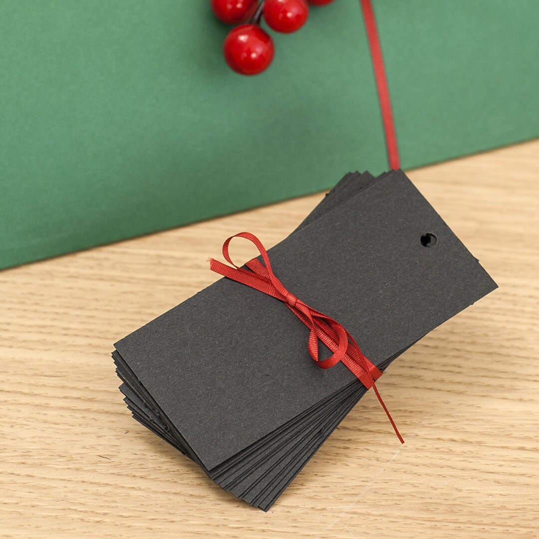 Perforated Hang Tags, Rectangular 20 Pcs black - Etsy