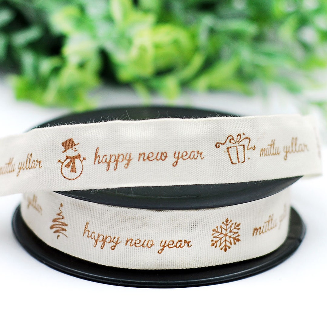 Cotton Ribbon, Happy New Year, 2 Cm 20 Metres - Etsy