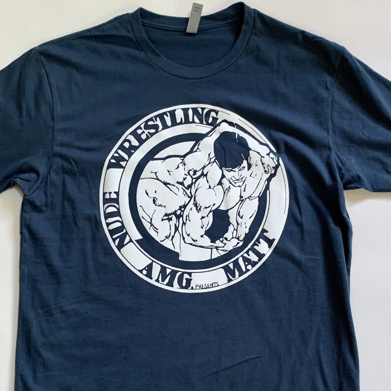 Amg Nude Wrestling With Matt Retro Lgbtq Gay Graphic On Size Medium