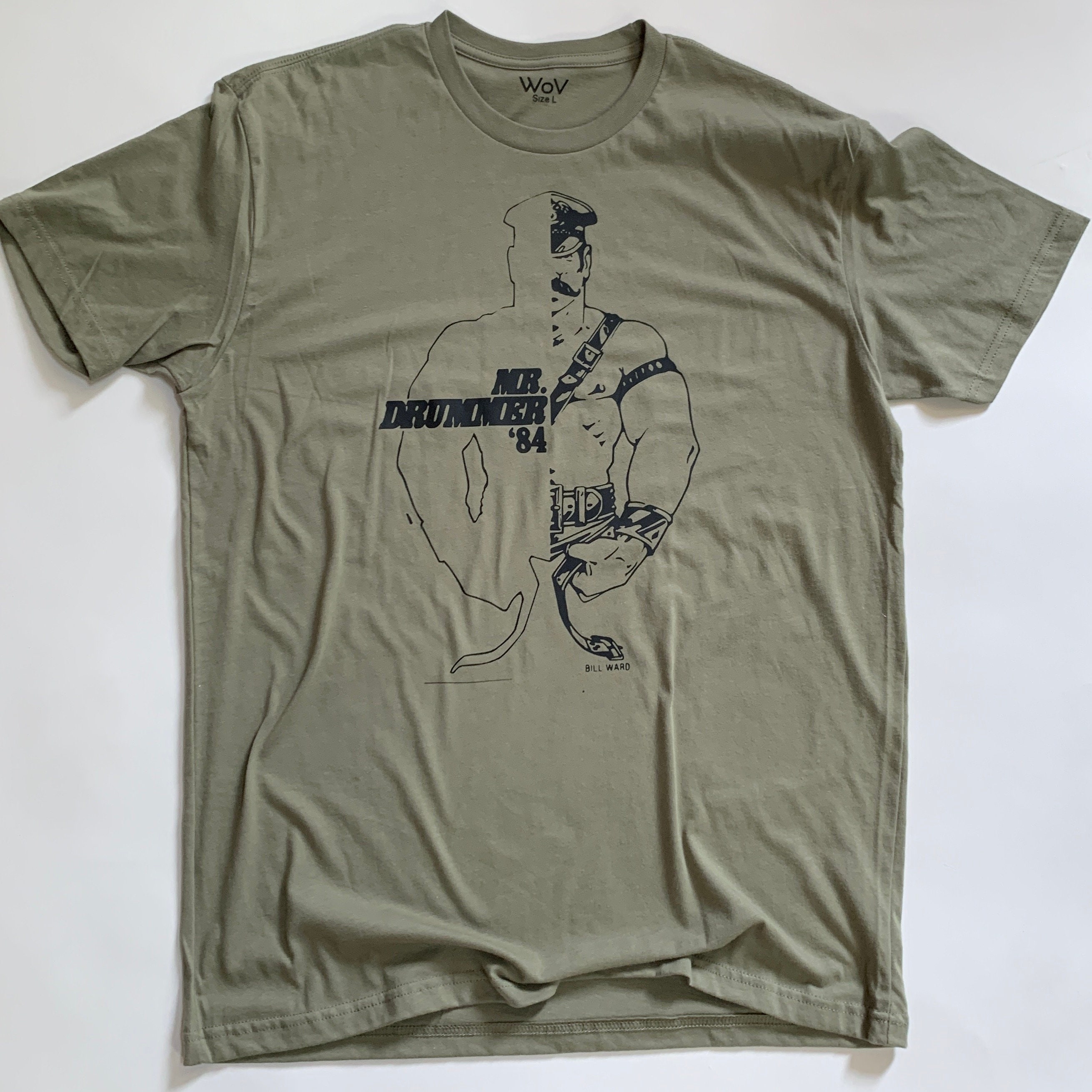 Mr Drummer 1984 Retro Levi/leather LGBTQ Graphic on Size Large Army ...