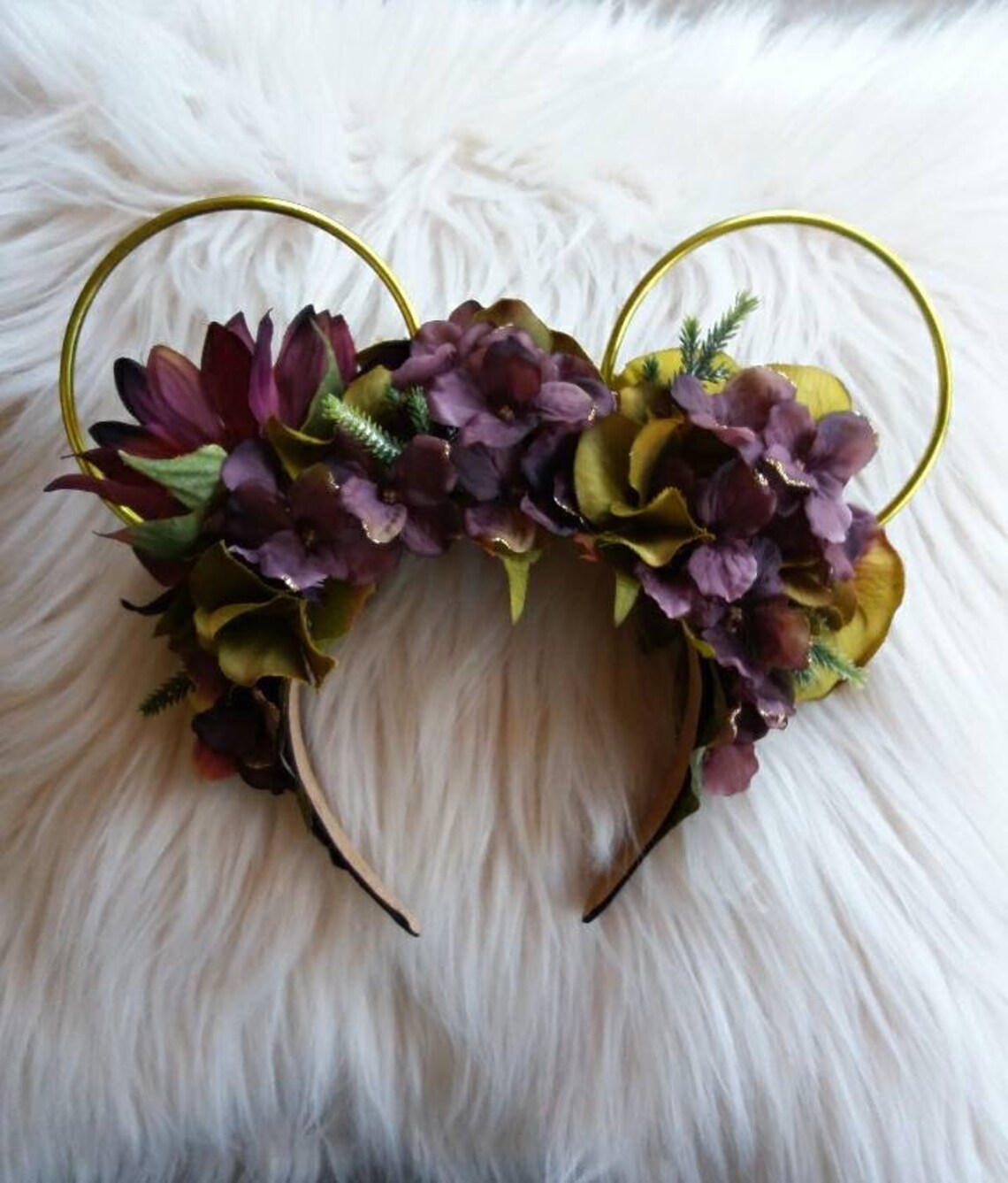 Alien Green Purple Sunflower Disney Ears Disney Inspired - Etsy