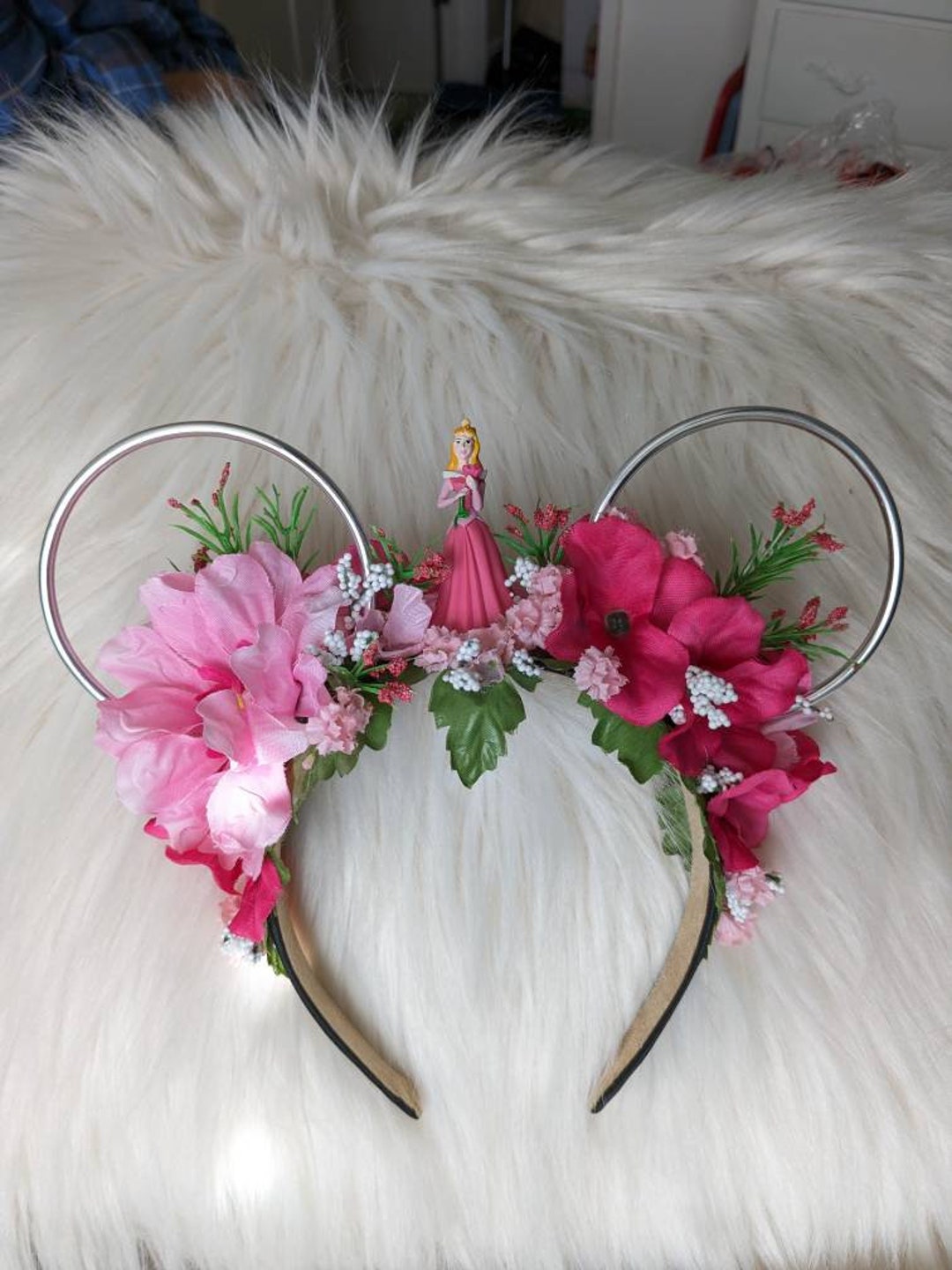 TODDLER Baby Princess Disney Ears Inspired Floral Disney Ears Wire Ears ...