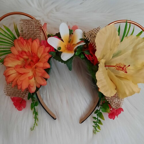 Floral Wire Disney Castle Mouse Ears - Etsy