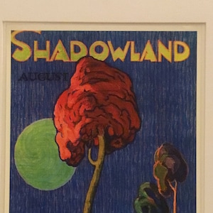Shadowland August 1920 Reproduction Print 12 X18 Inches Includes 18x24 ...
