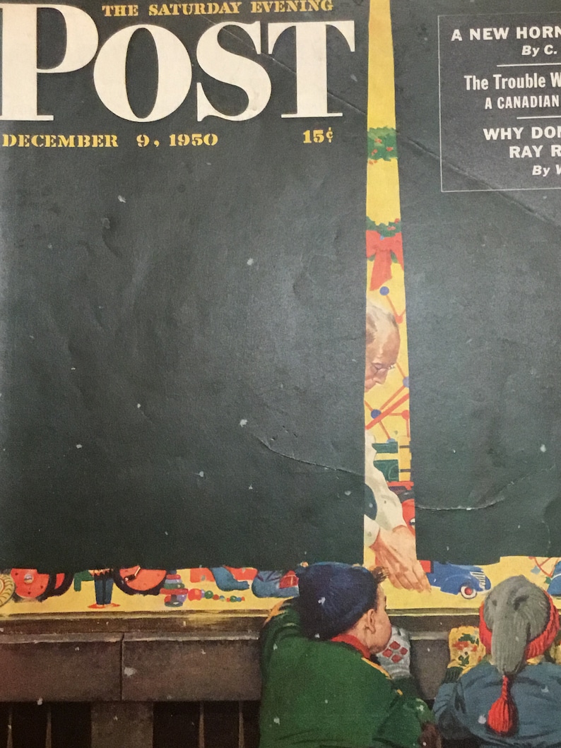 Original the Saturday Evening Post Cover imagination | Etsy