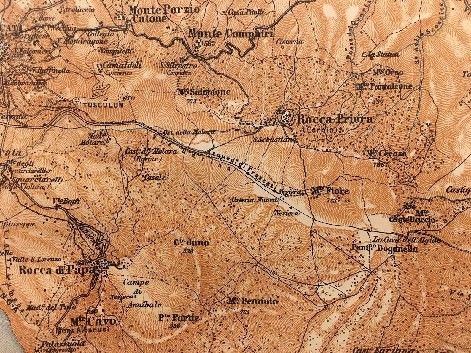 Italian Albano Area Map Print Vintage 8 X 6.25 Inches - Etsy