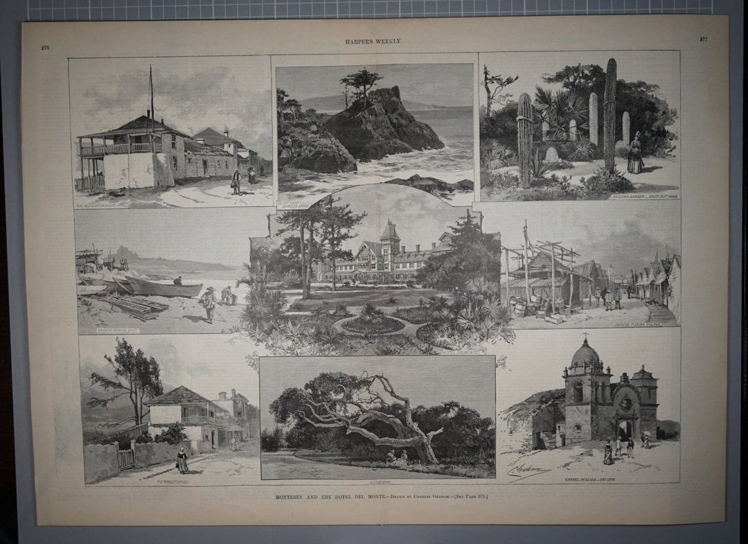 Monterey and the Hotel Del Monte - 1887 - Etsy