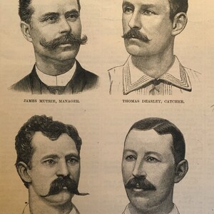 Portraits of the Manager and Members of the New York Baseball Club ...