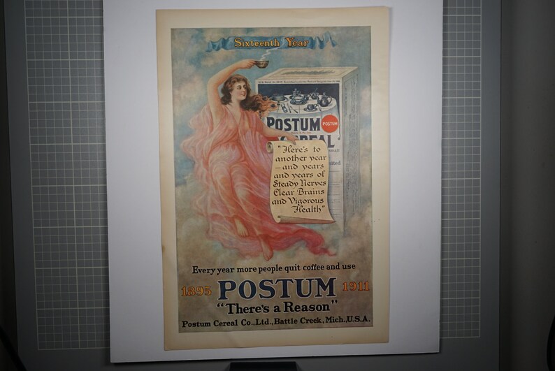 Vintage Postum Coffee Substitute Advertisement Featured in Ladies Home ...