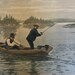 Muskallonge Fishing, 1904, by A.B. Frost, 10.75 X15 In. Excellent ...