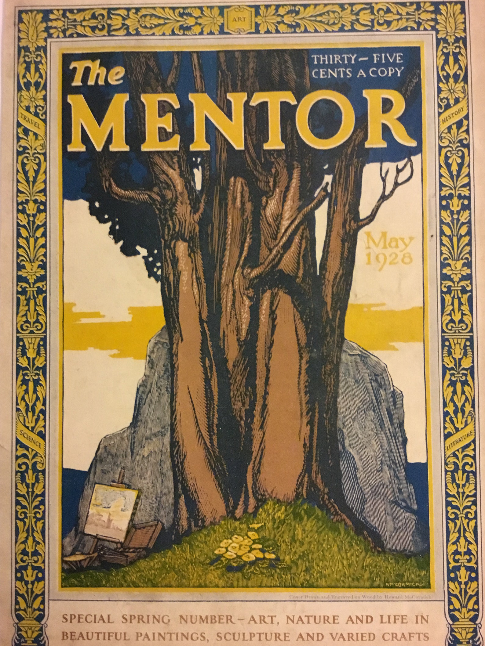 The Mentor Magazine Original Cover art Nature & Life | Etsy