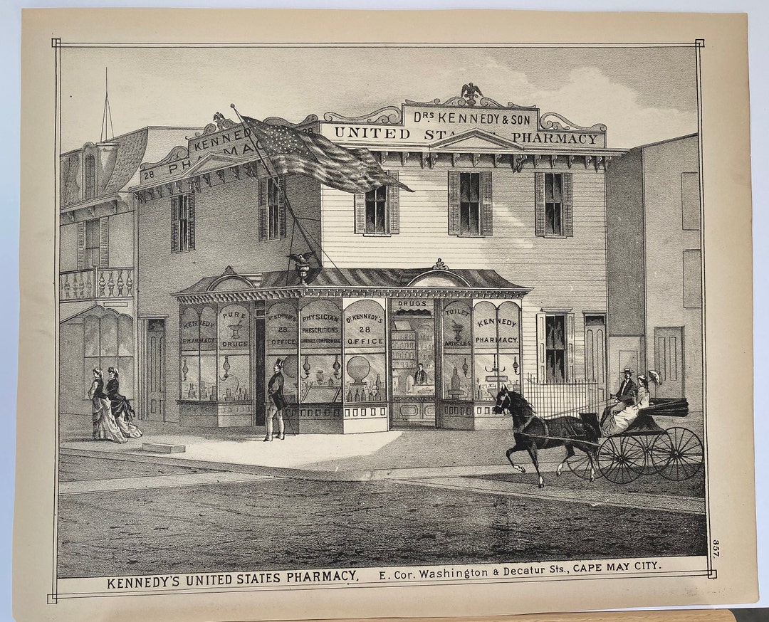 Original 1878 Print of Cape May, New Jersey - Etsy