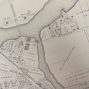 Original 1878 Map of Branchport/long Branch New Jersey - Etsy