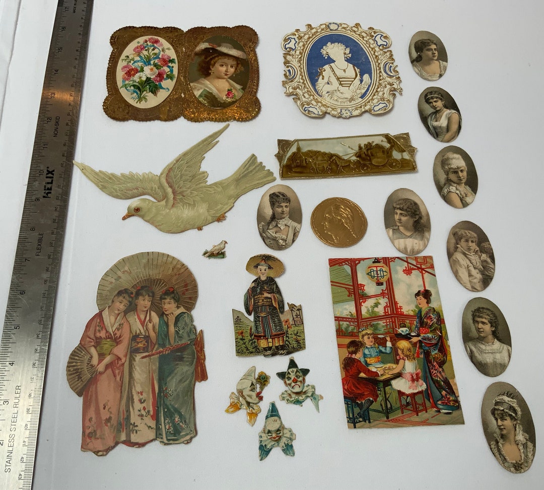 Antique Victorian Paper Ephemera for Crafts - Etsy