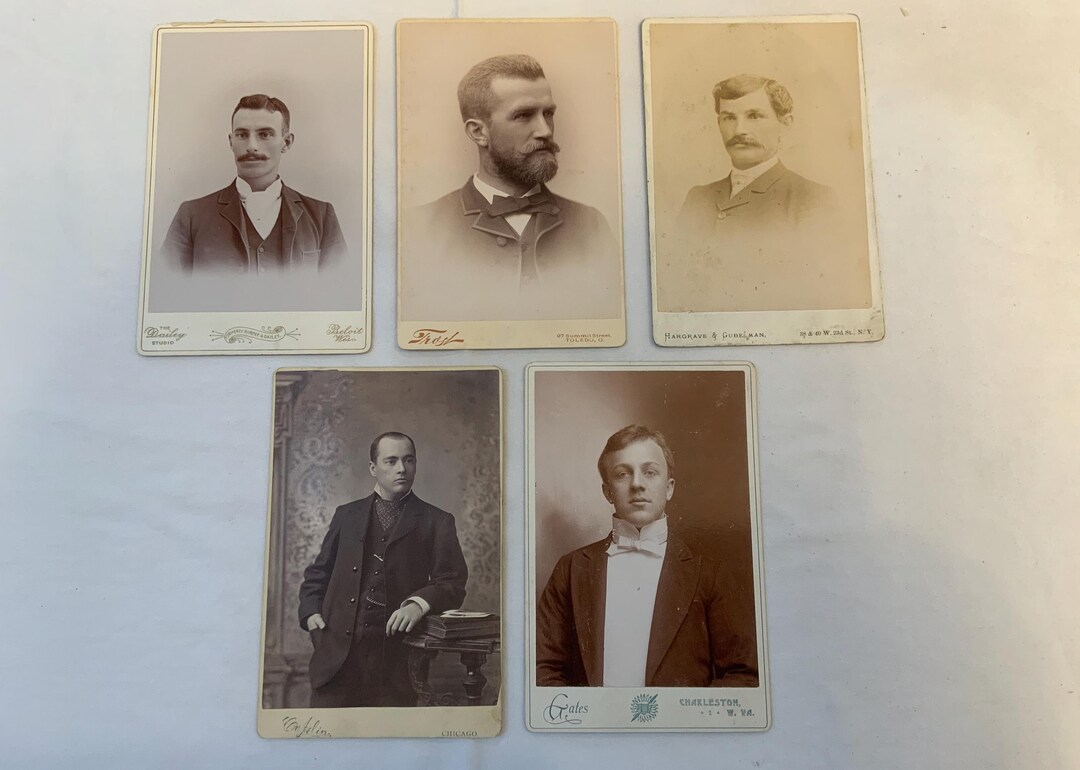 Antique Cabinet Cards of Men in Good to Excellent Condition - Etsy