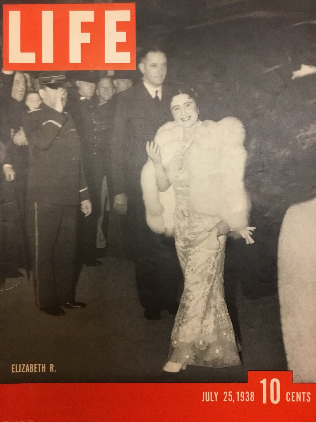 Original Life Magazine Cover, "elizabeth R" July 25, 1938, 10.5 X 14 ...