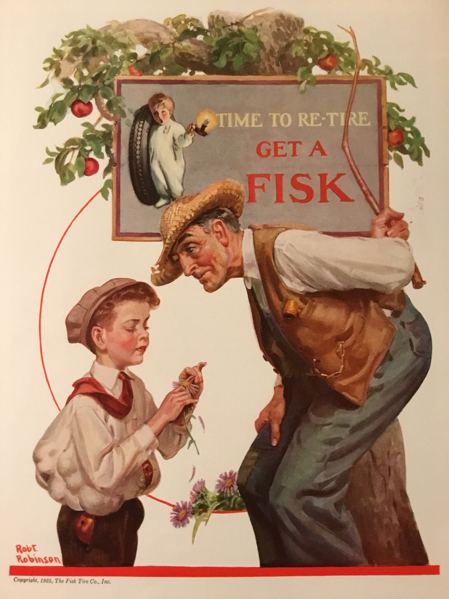 Fisk Tire Company Original Vintage Advertisement Time to RE-tire, Get a ...