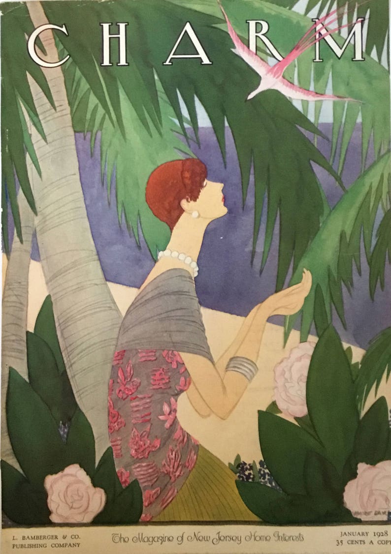 Charm Magazine Original Cover 8.25x11.75 In. January 1928 - Etsy