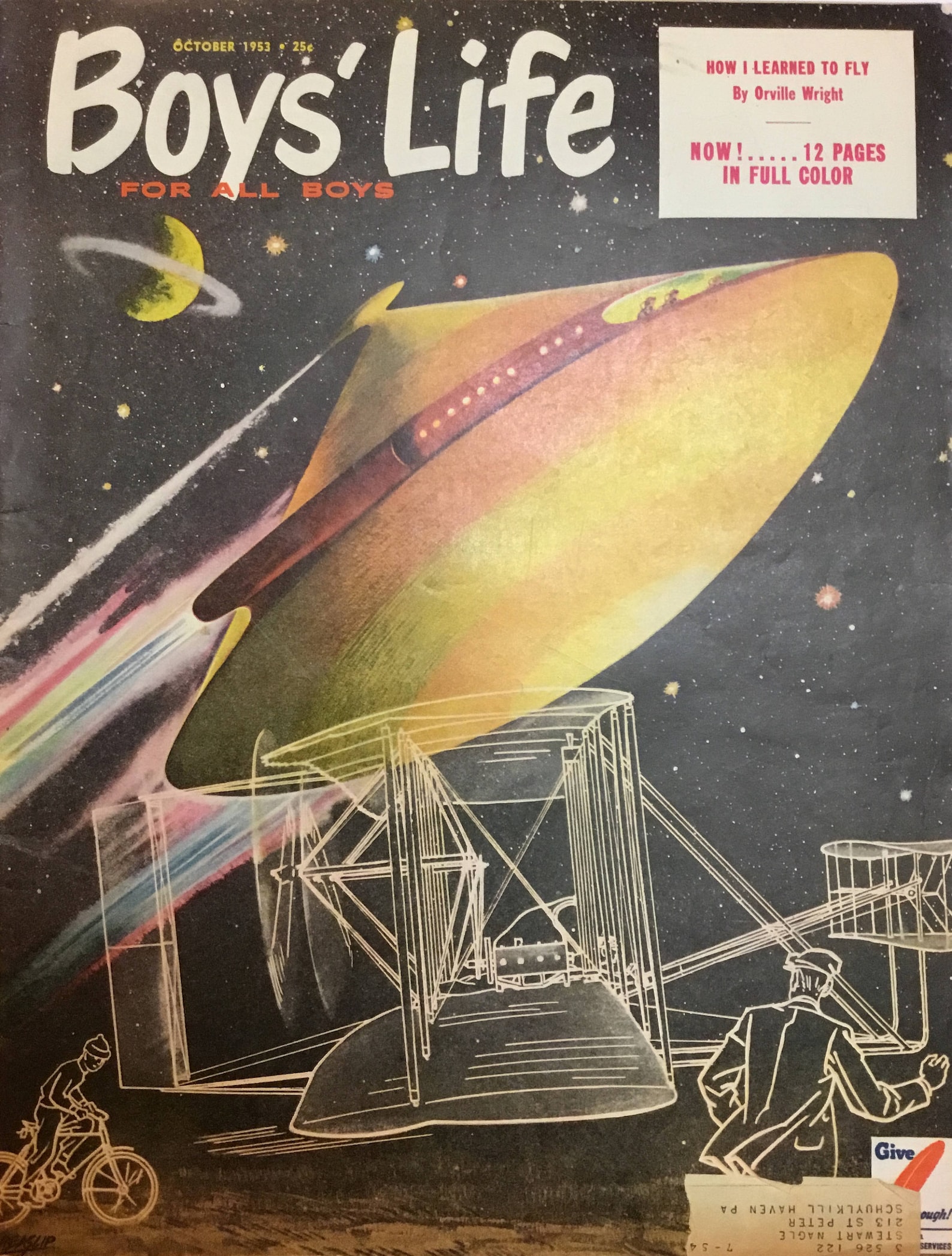 Boys Life Vintage Magazine Cover October 1953 10.25x13.25 - Etsy
