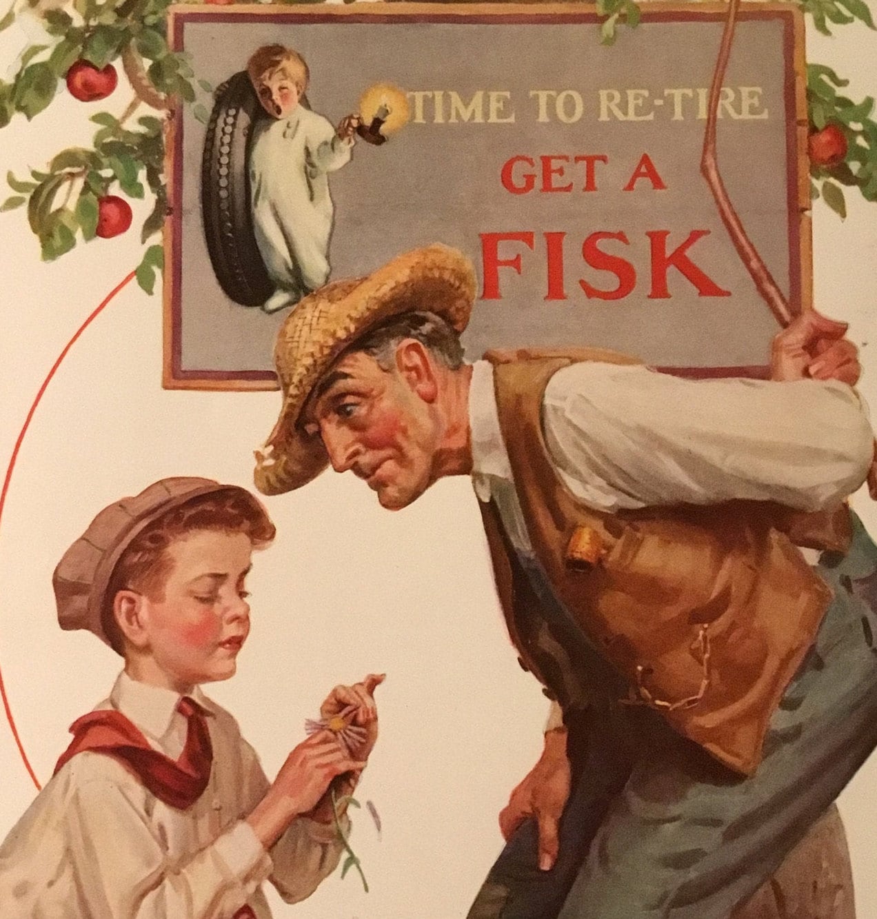 Fisk Tire Company Original Vintage Advertisement Time to RE-tire, Get a ...