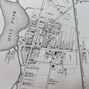 Original 1878 Map of Tuckerton, New Jersey - Etsy