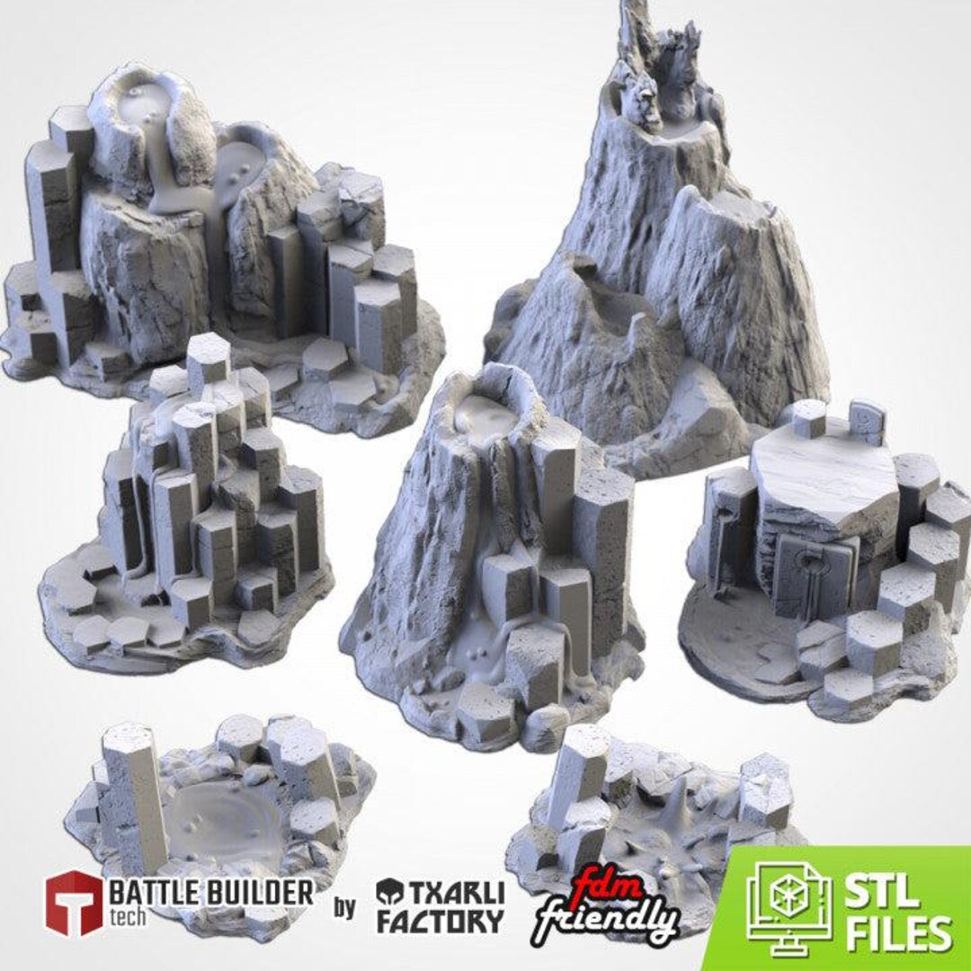 Basaltic Volcanoes - Txarli Factory - Etsy