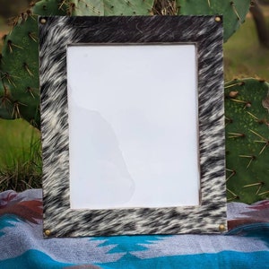 Cowhide Wooden Photo Frames - Etsy