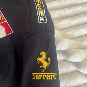Vintage Kids Ferrari Jacket Size 92 Logo Spell Out Blue - Etsy