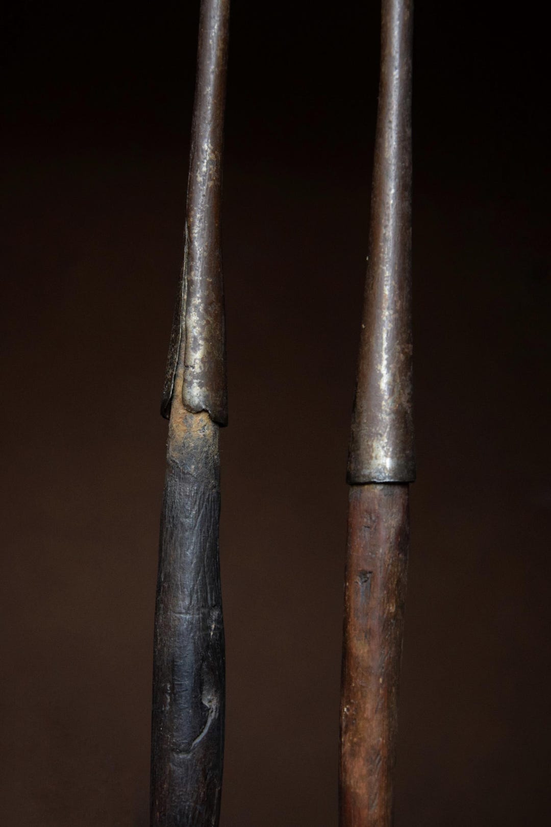 Ancient African Tribal Spears of Uganda. Warrior Weapons Authentic ...