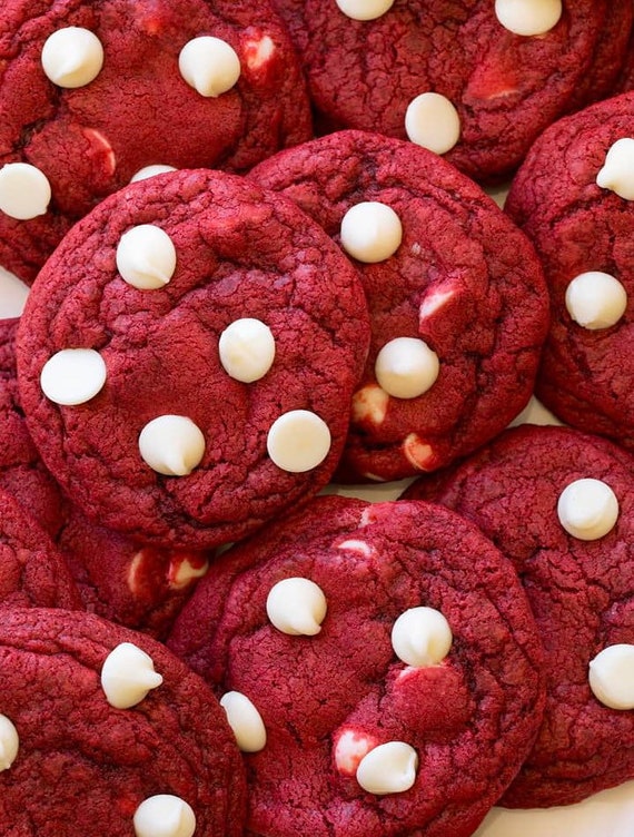 Bakery Style RED VELVET Cookies Large Cookies Shipping - Etsy