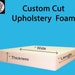 Made to Order- Custom Upholstey Foam- Made in USA - Etsy