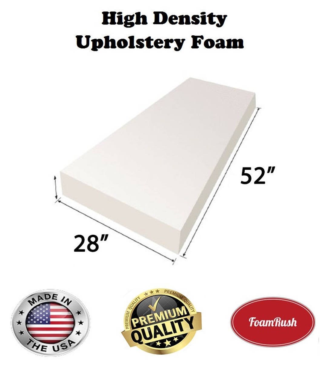 1" - 6" 28" X 52" High Density Crib Foam Pad, Crib Foam Topper, Firm ...