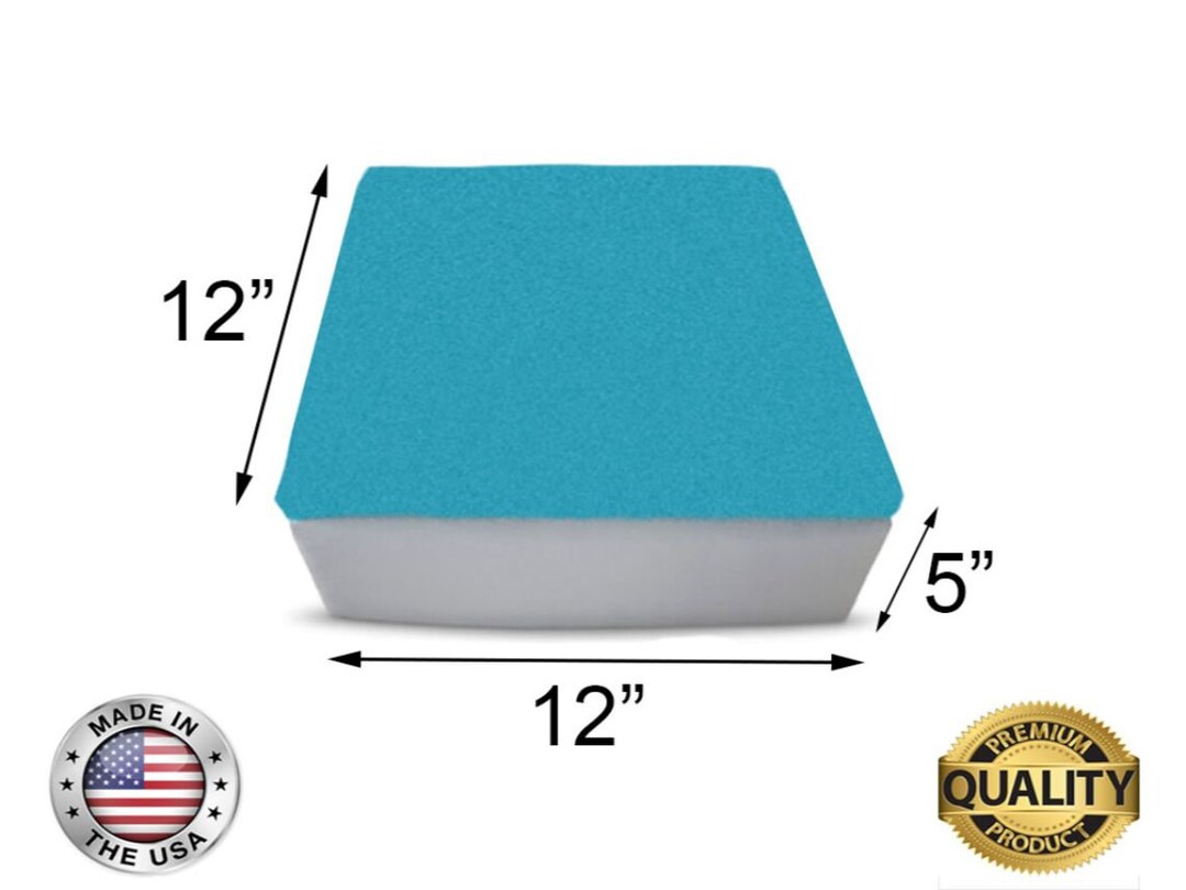 5 X 12 X 12 Gel Memory Foam High Density - Etsy