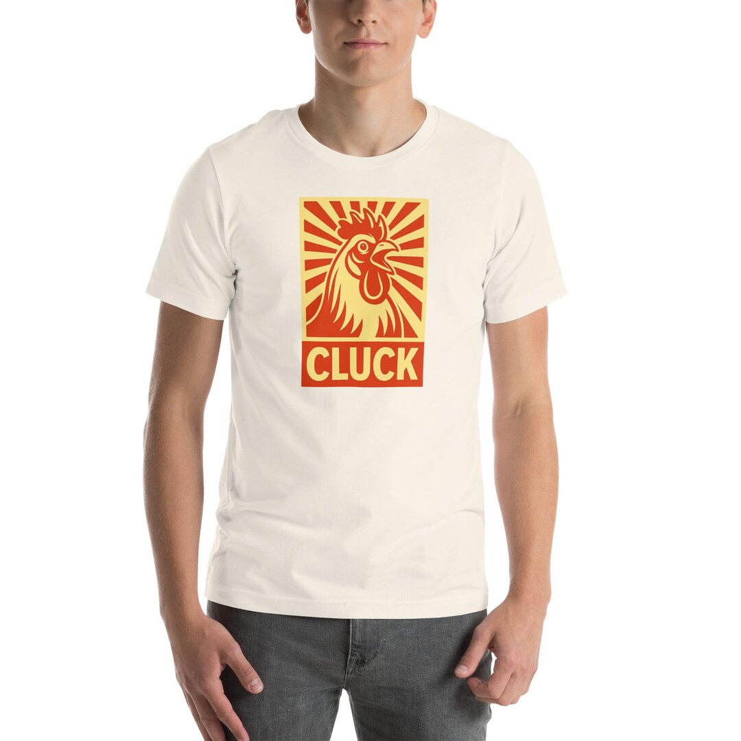 Cluck – Funny Bold Chicken Noise for Poultry People Unisex T-shirt - Etsy