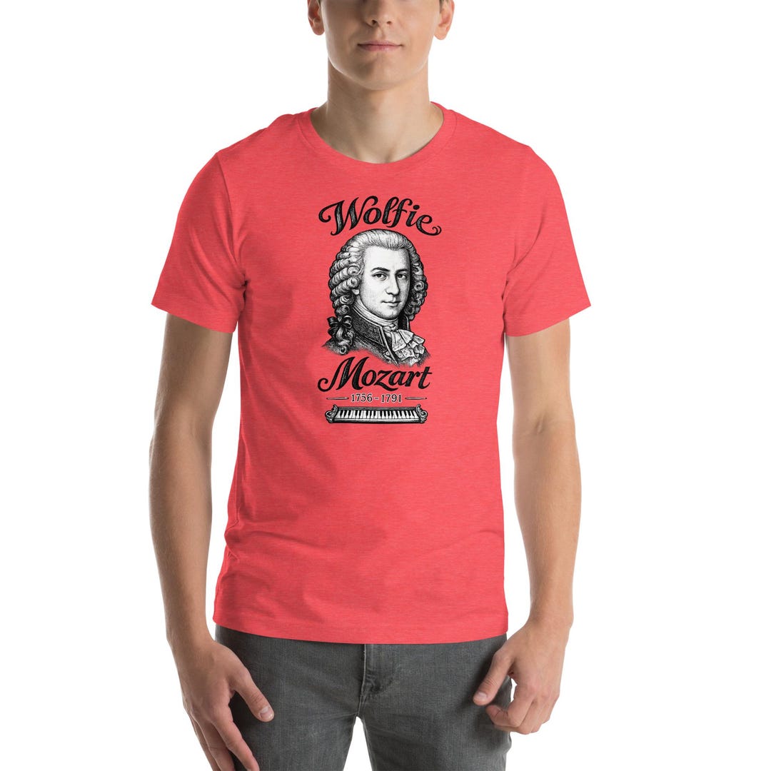 Wolfie Mozart Classical Music Portrait Piano Keyboard Wolfgang Amadeus ...