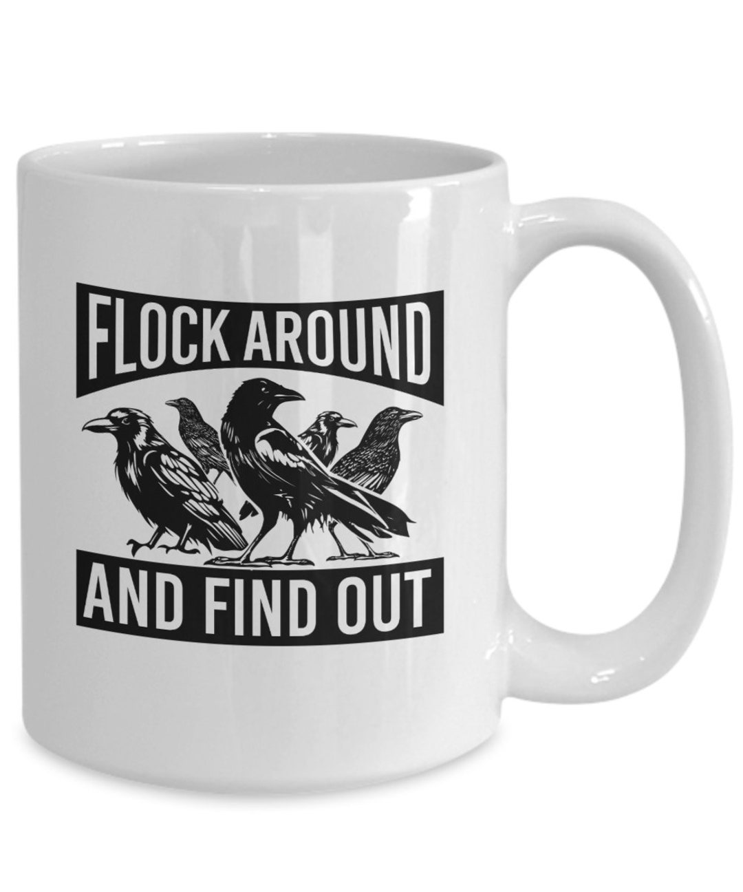Raven Graphic Flock Around and Find Out - Etsy