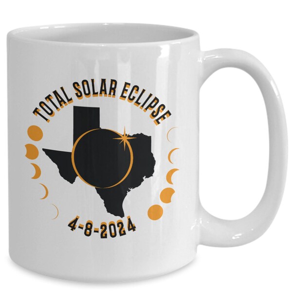 2024 Solar Eclipse Coffee Mug - Etsy
