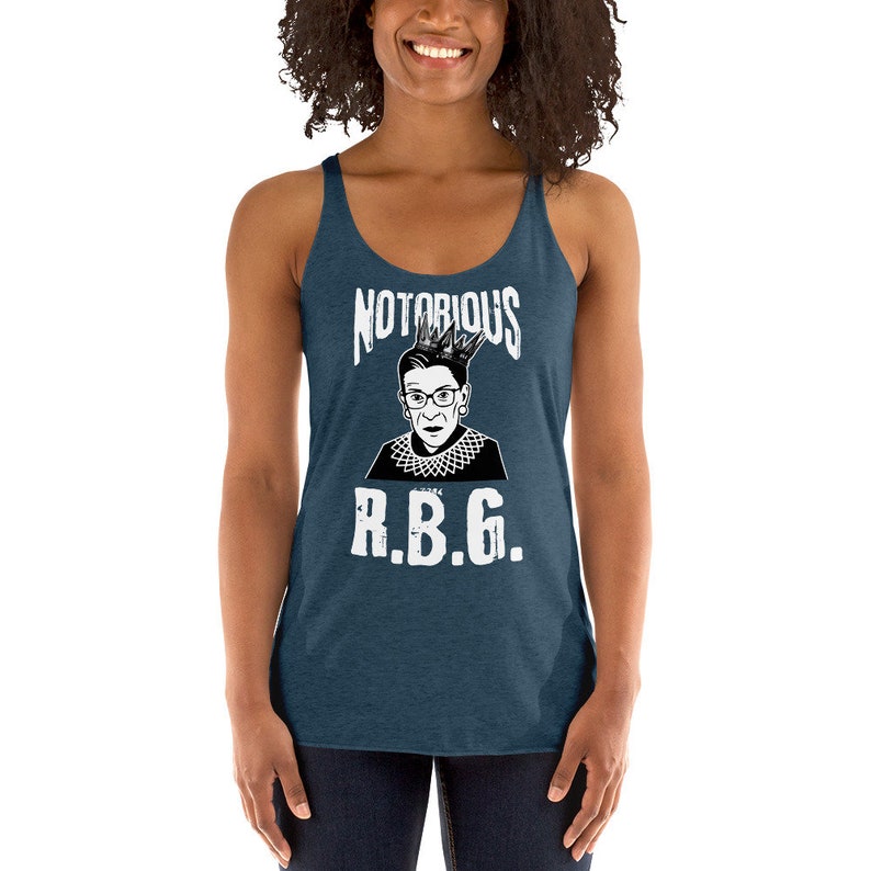 Ruth Bader Ginsburg Shirt Notorious RBG Women's Racerback | Etsy