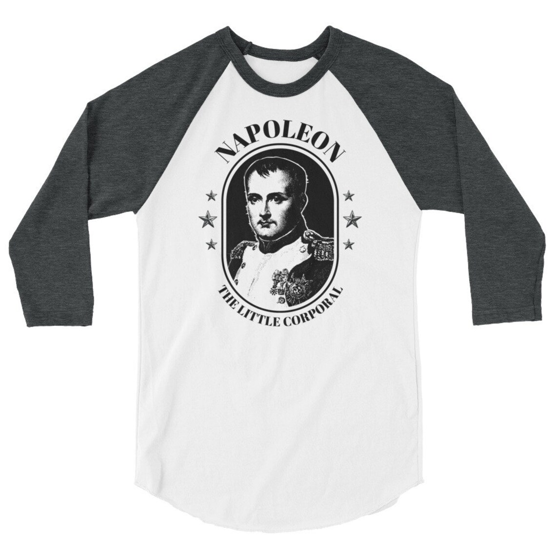 Napoleon Bonaparte Shirt French History 3/4 Sleeve Raglan | Etsy