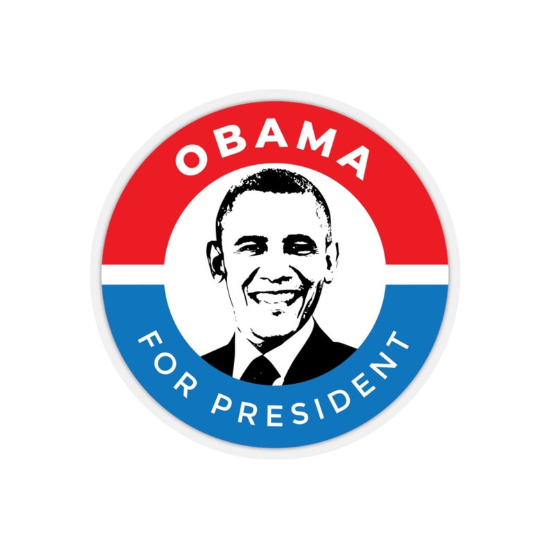 President Barack Obama Sticker Retro Political - Etsy