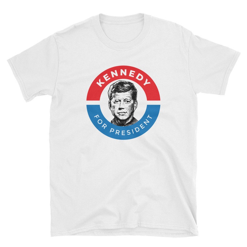 JFK Shirt President John F Kennedy Campaign Short-sleeve - Etsy