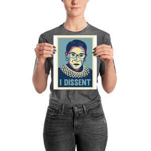 Ruth Bader Ginsburg RBG I Dissent Poster - Etsy